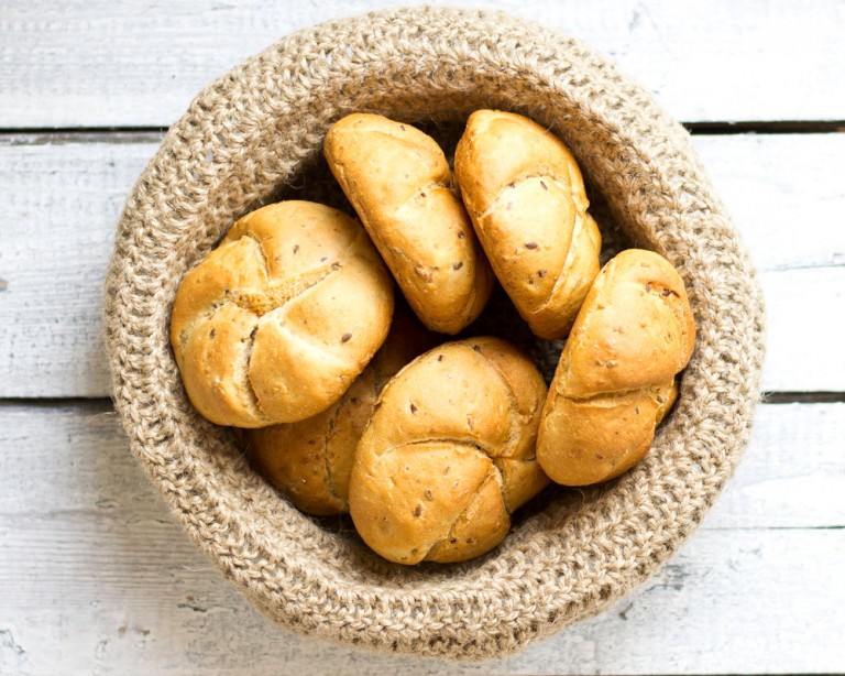 Bread Baskets Made By Crochet Needles - Knittting Crochet