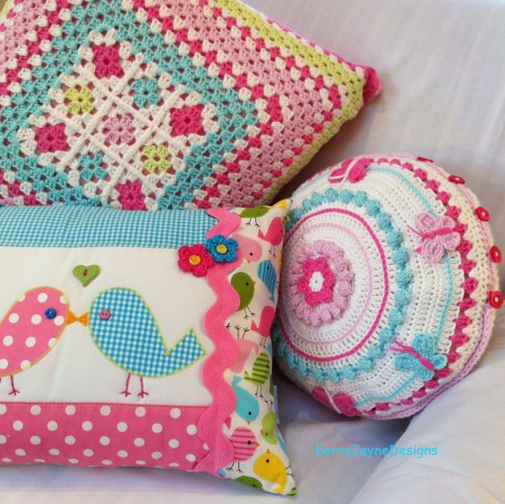 Ideias Almofadas - Crochê&Tricô - Knittting Crochet