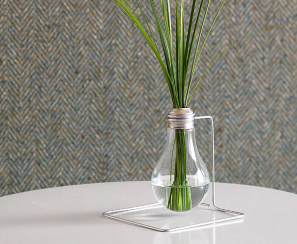 Making a flower pot out of light bulb - Knittting Crochet