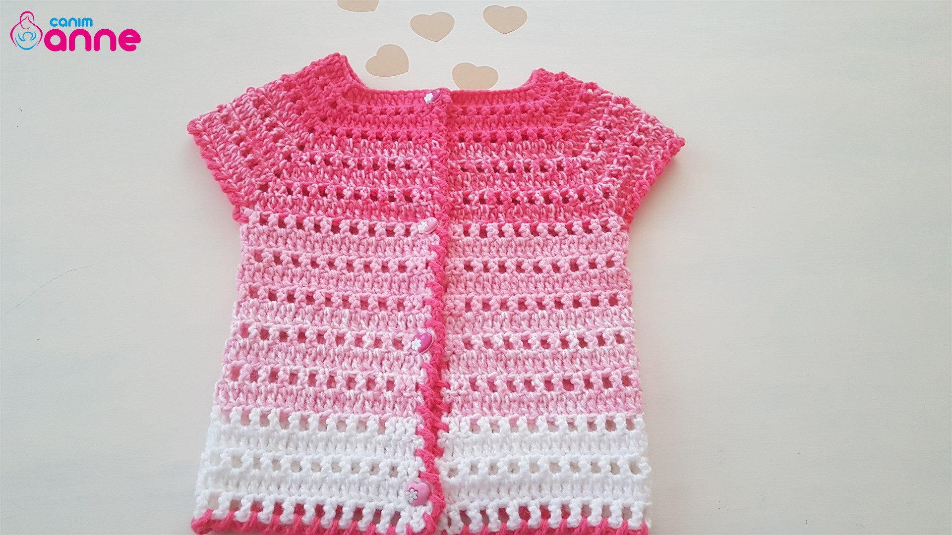 Gradient Baby Vest Free Pattern Crochet - Knittting Crochet