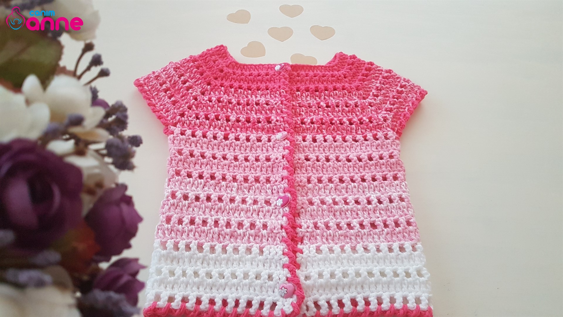 Gradient Baby Vest Free Pattern Crochet - Knittting Crochet