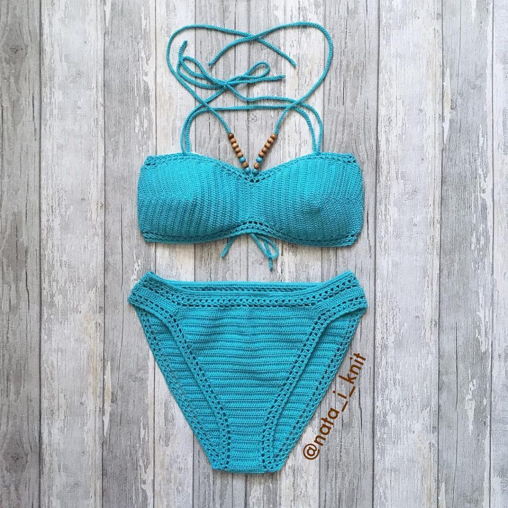Most Beautiful Knit Bikini Bottom and Top Patterns - Knittting Crochet
