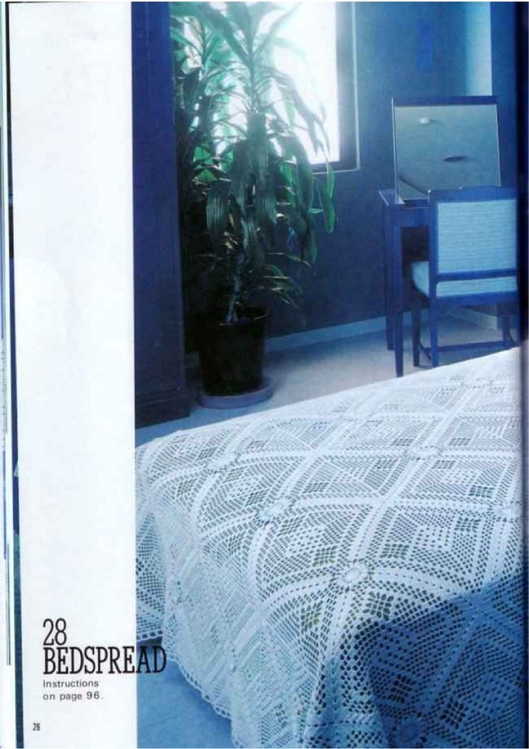 Lace Bedspread Room Sets and Schemes Free Pattern - Knittting Crochet