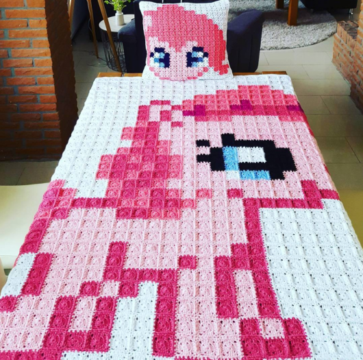 Pixel Blanket Motif Patterns - Knittting Crochet